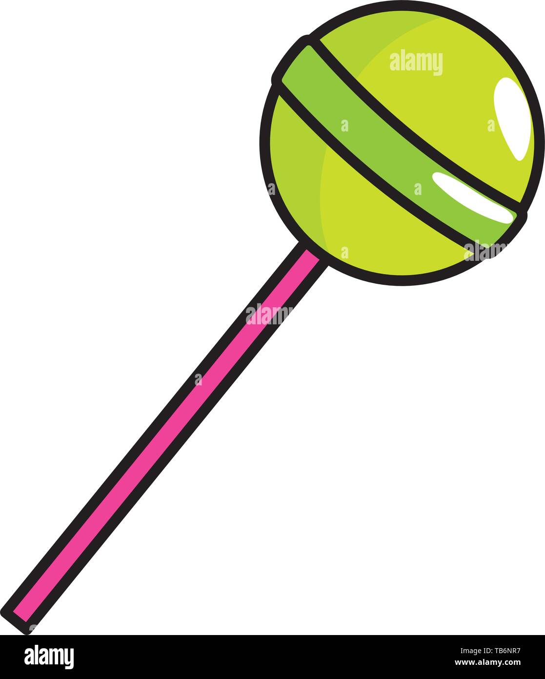 Sucette verte pop art comic cartoon vector illustration Image ...