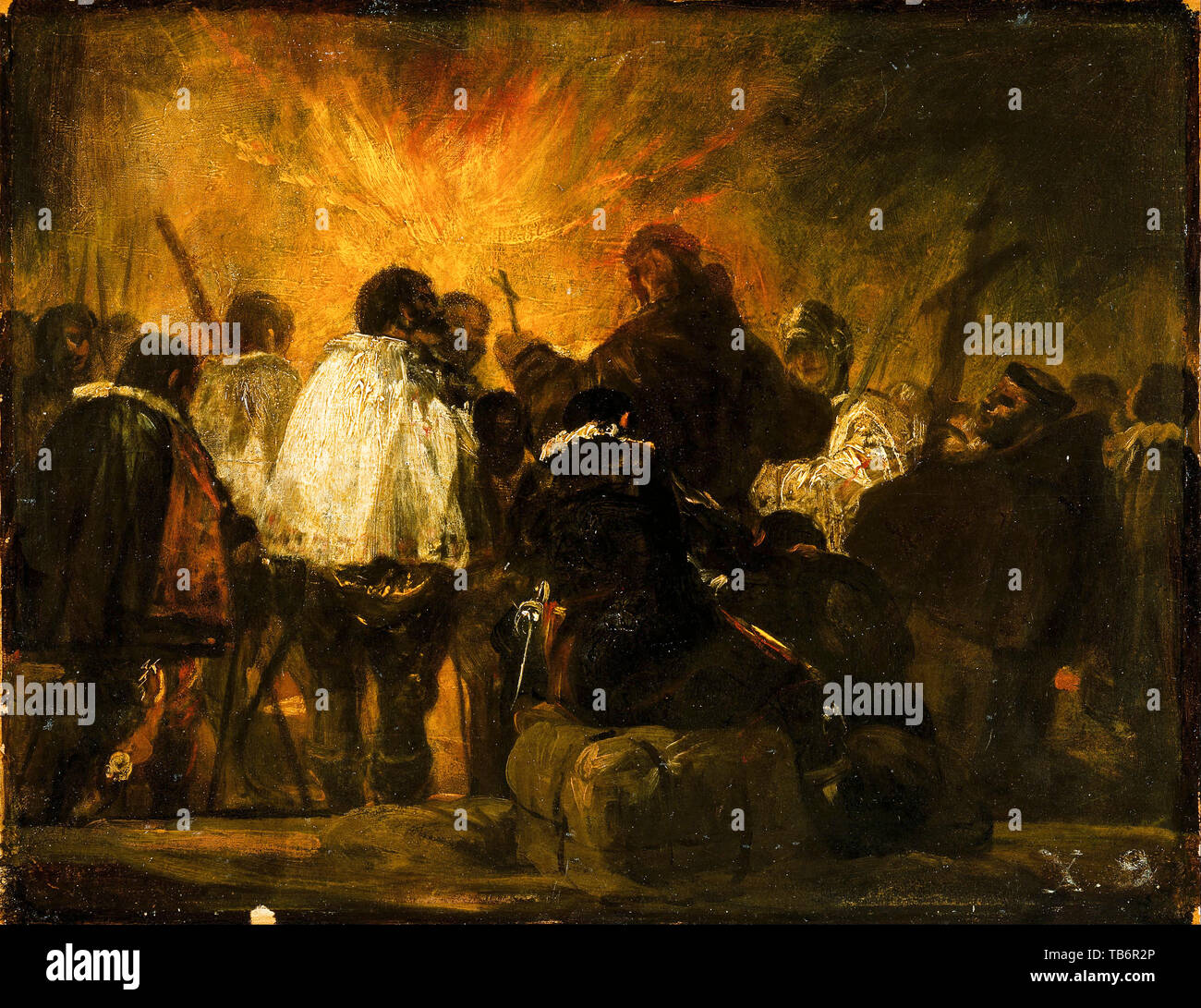 Francisco Goya, Inquisition espagnole, nuit de l'Inquisition, peinture ...