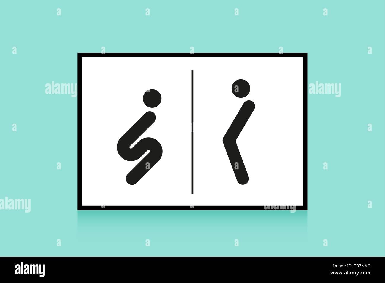 Ensemble de signes de navigation. Toilettes ou WC icônes sur fond blanc ...