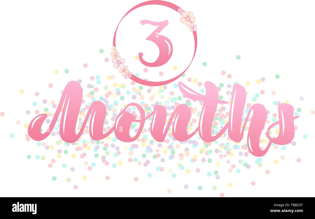 3 month Banque d'images vectorielles - Alamy