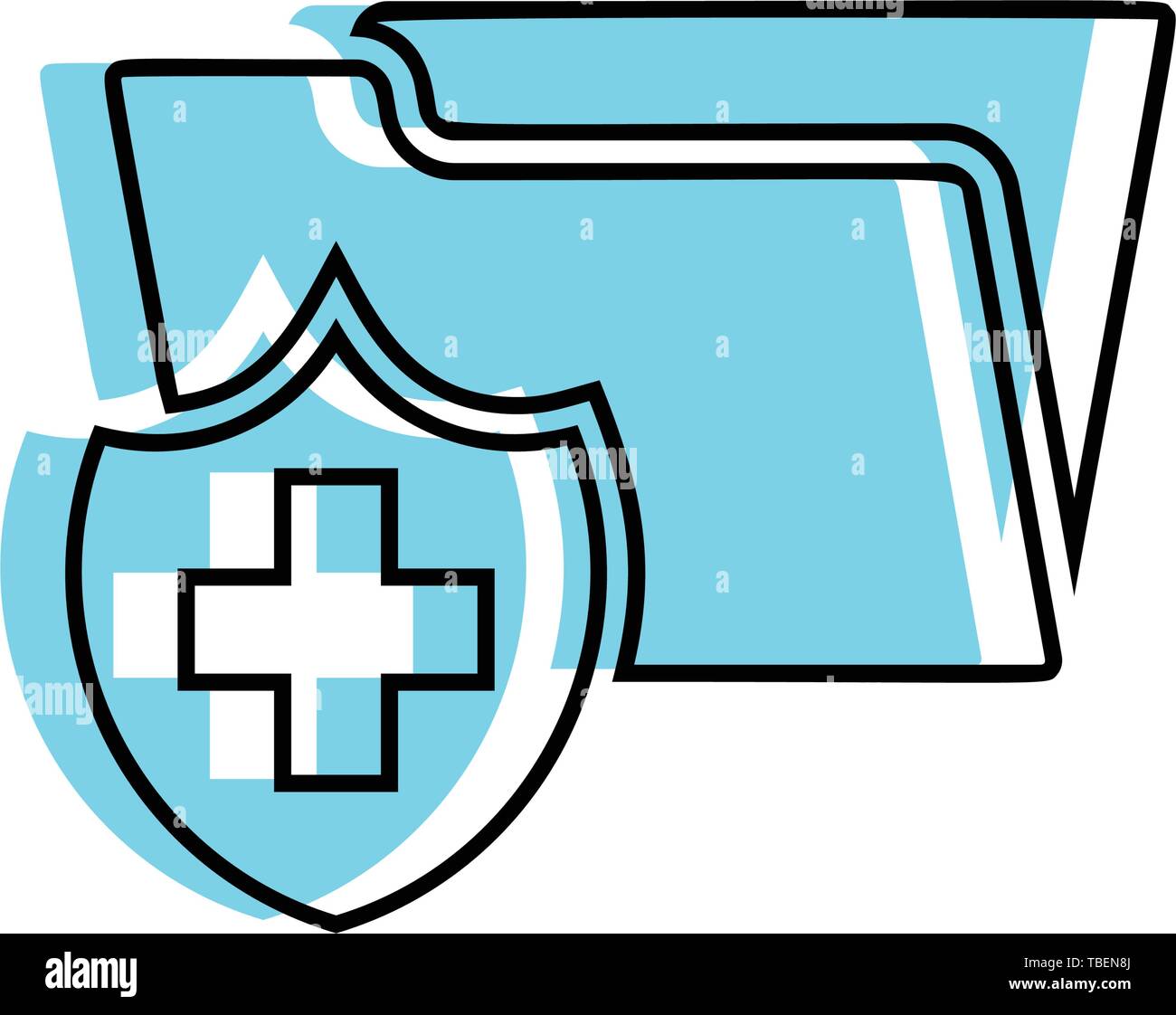 Carnet de santé de l'icône de dossier médical pour les soins de santé ...