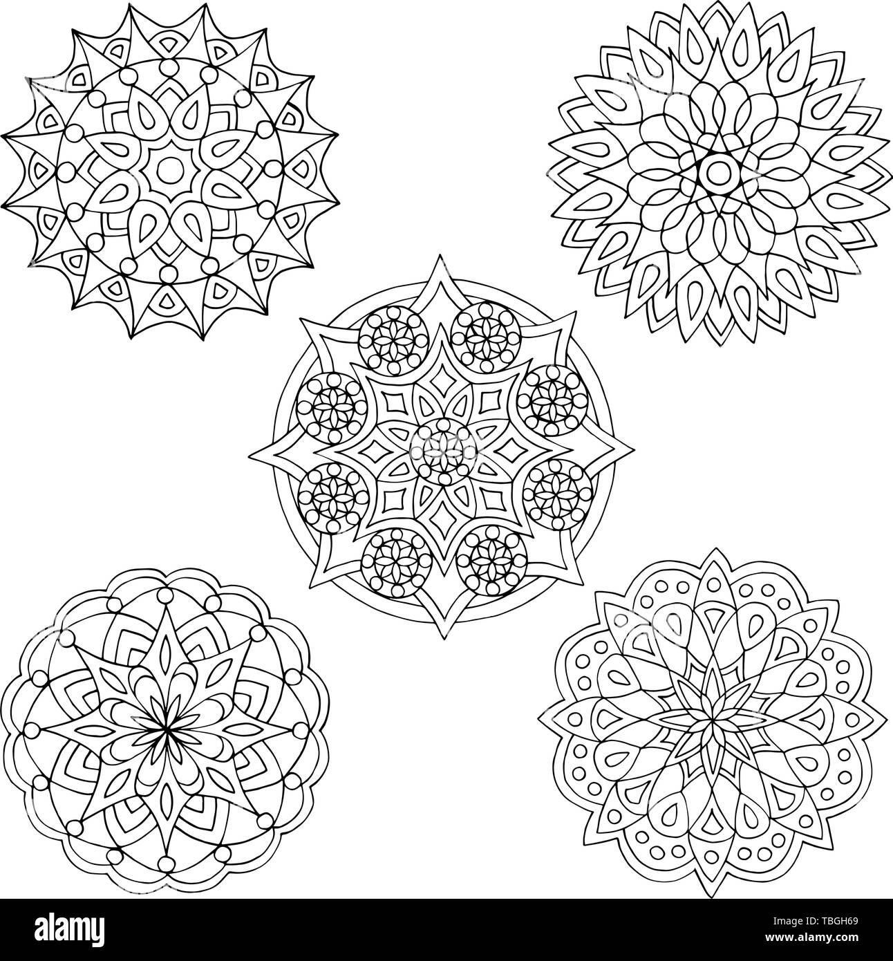 Page de livre de coloriage pour les enfants et les adultes Banque d ...