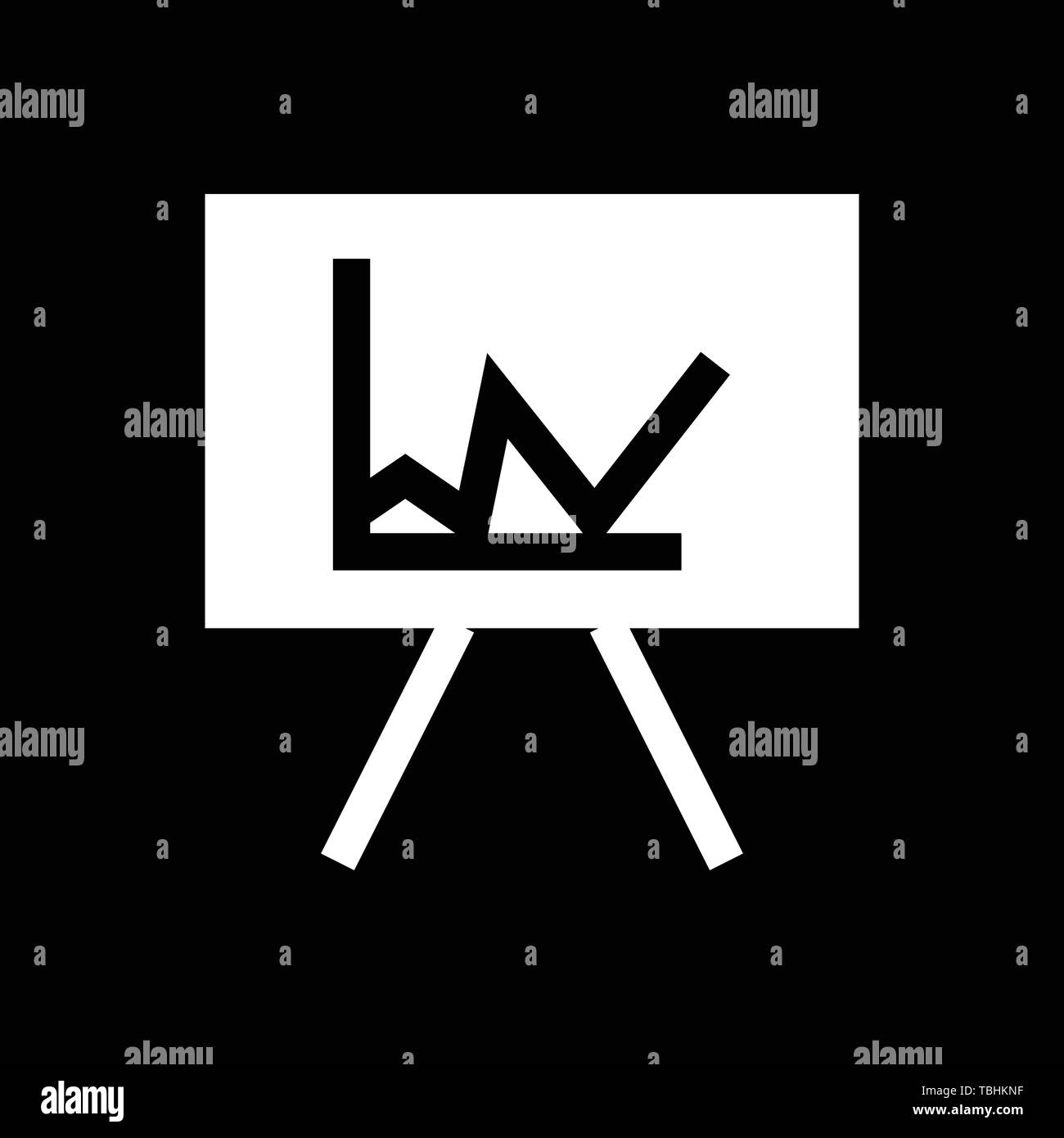 Tableau de conférence inscription - symbole graphique - vector Image ...