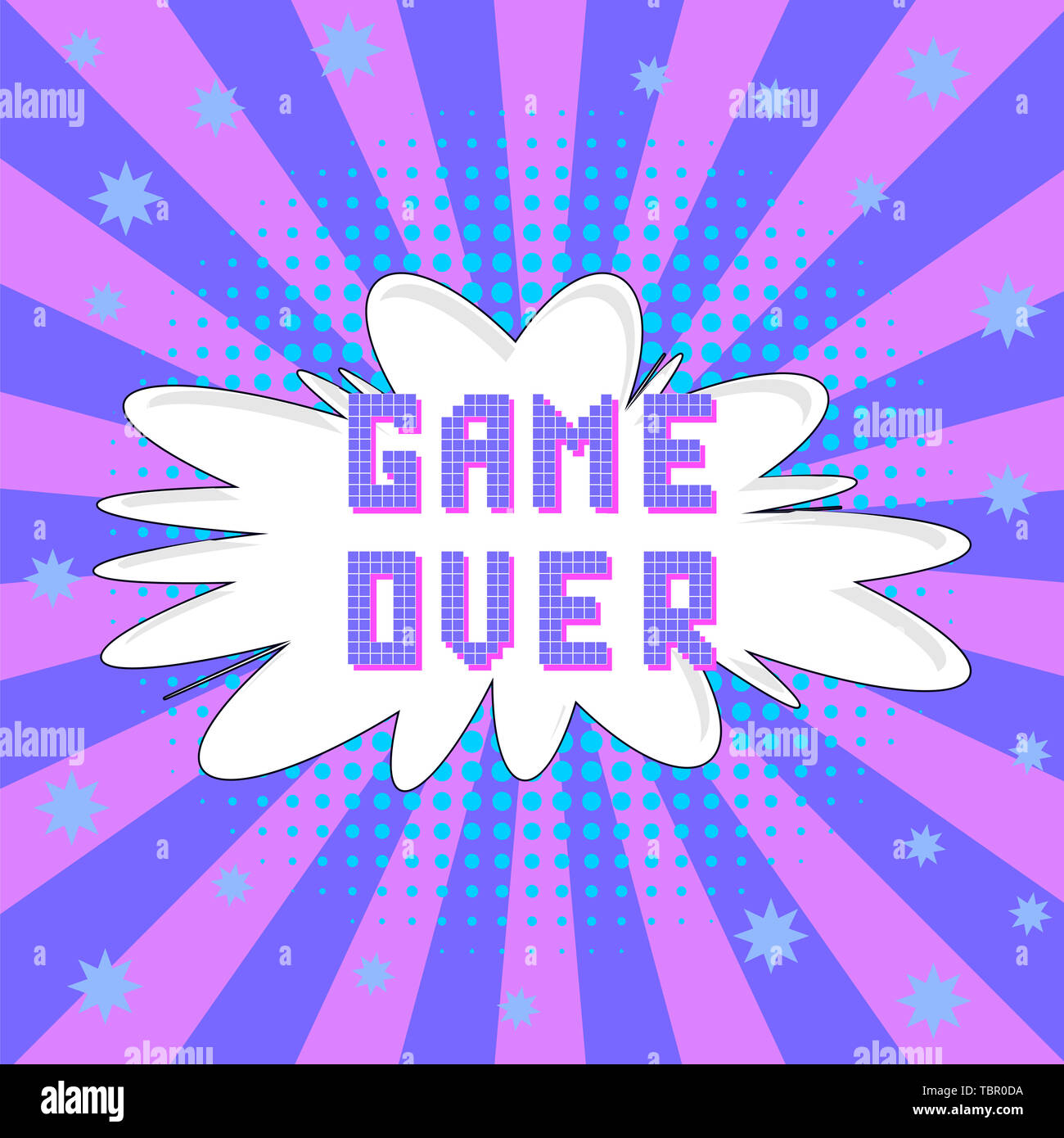 Game over concept icon sign Banque de photographies et d’images à haute ...