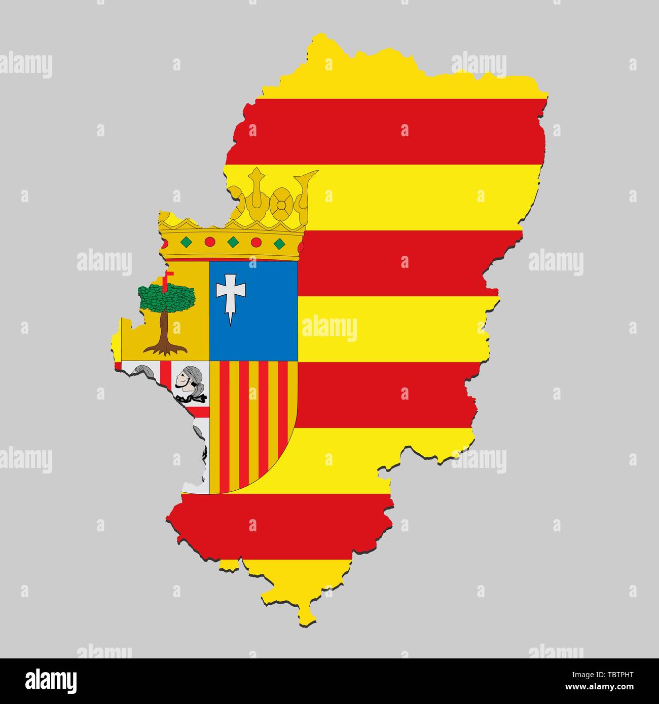 Aragon map Banque de photographies et d’images à haute résolution - Alamy