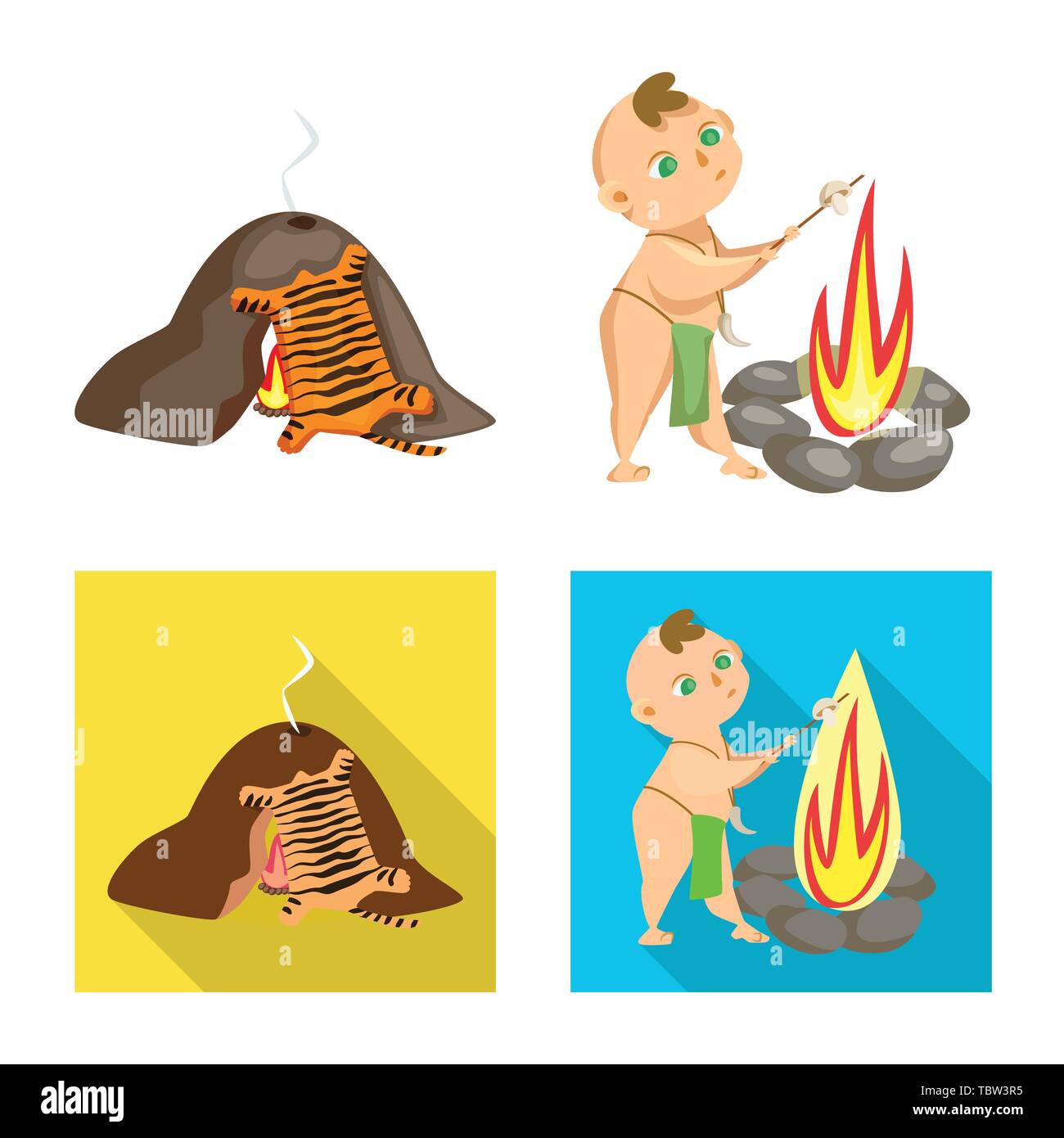 La conception de l'évolution du vecteur et symbole de la préhistoire ...