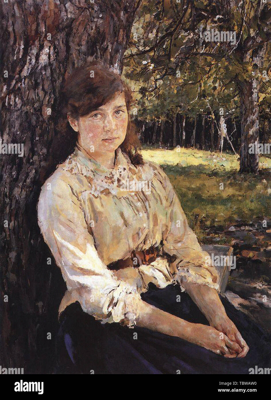 Valentin Serov - Fille du Soleil Portrait M Simonovich 1888 Photo Stock ...