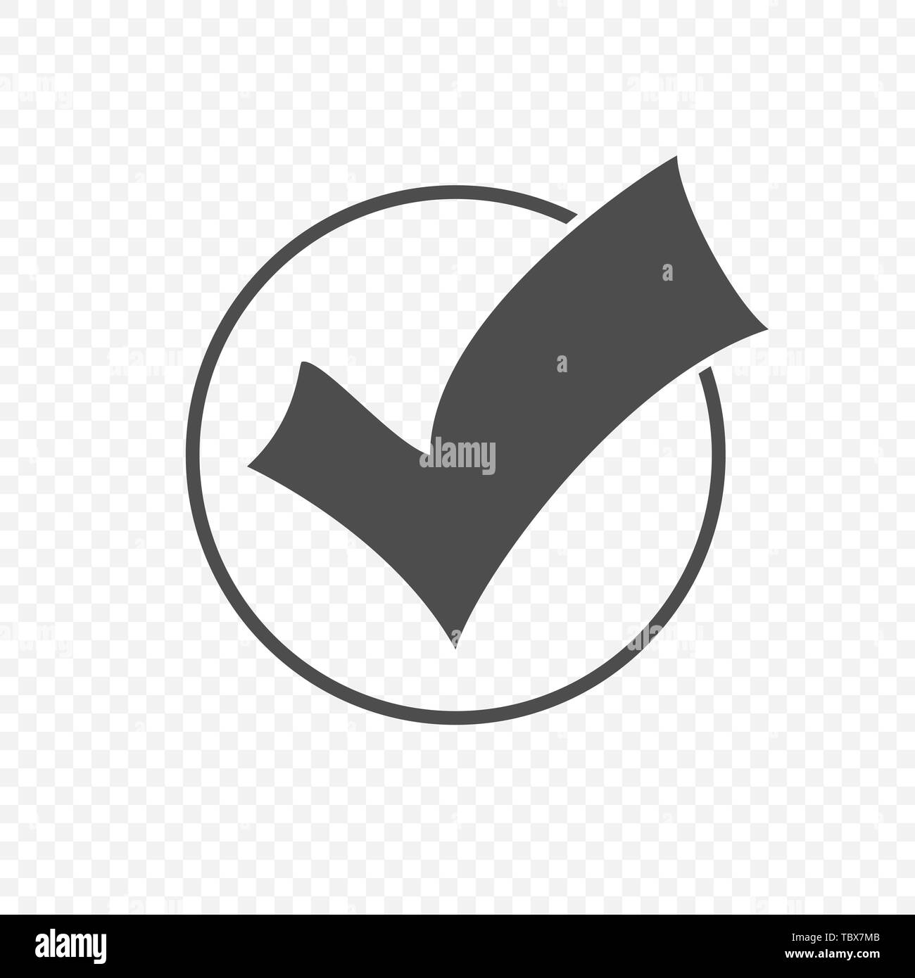 Icône de validation dans un cercle. Symbole d'activation, Vector ...