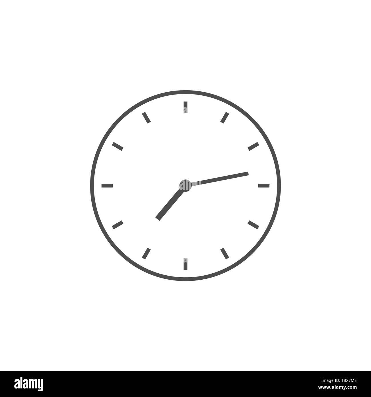 Icône de l'horloge. Symbole du temps, timer sign Vector illustration ...