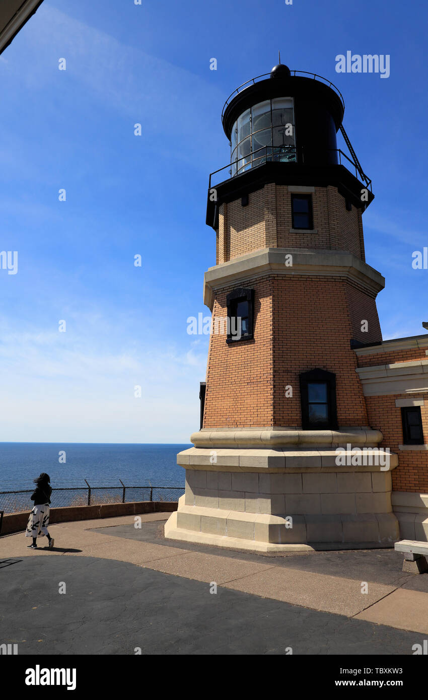 Parc national du phare de split rock et site historique Banque de ...