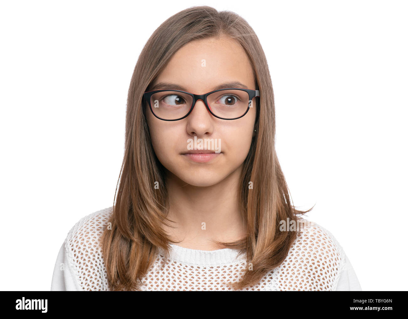 Portrait De Jeune Fille Teen Closeup Banque De Photographies Et D
