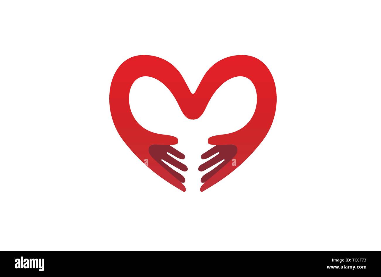 Logo des mains secourables Banque de photographies et d’images à haute ...