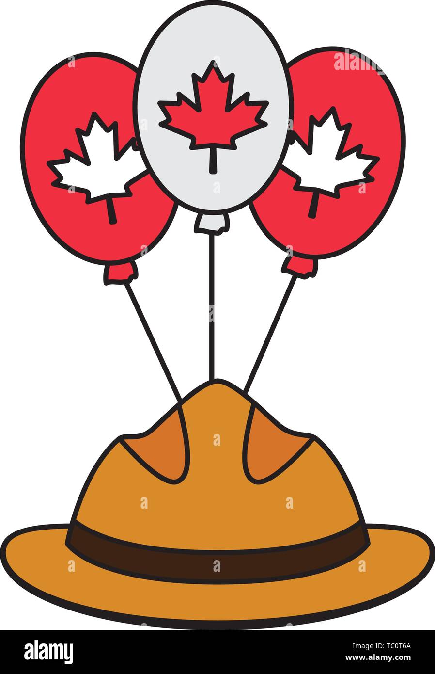 Bonne fête du canada vector illustration Image Vectorielle Stock - Alamy