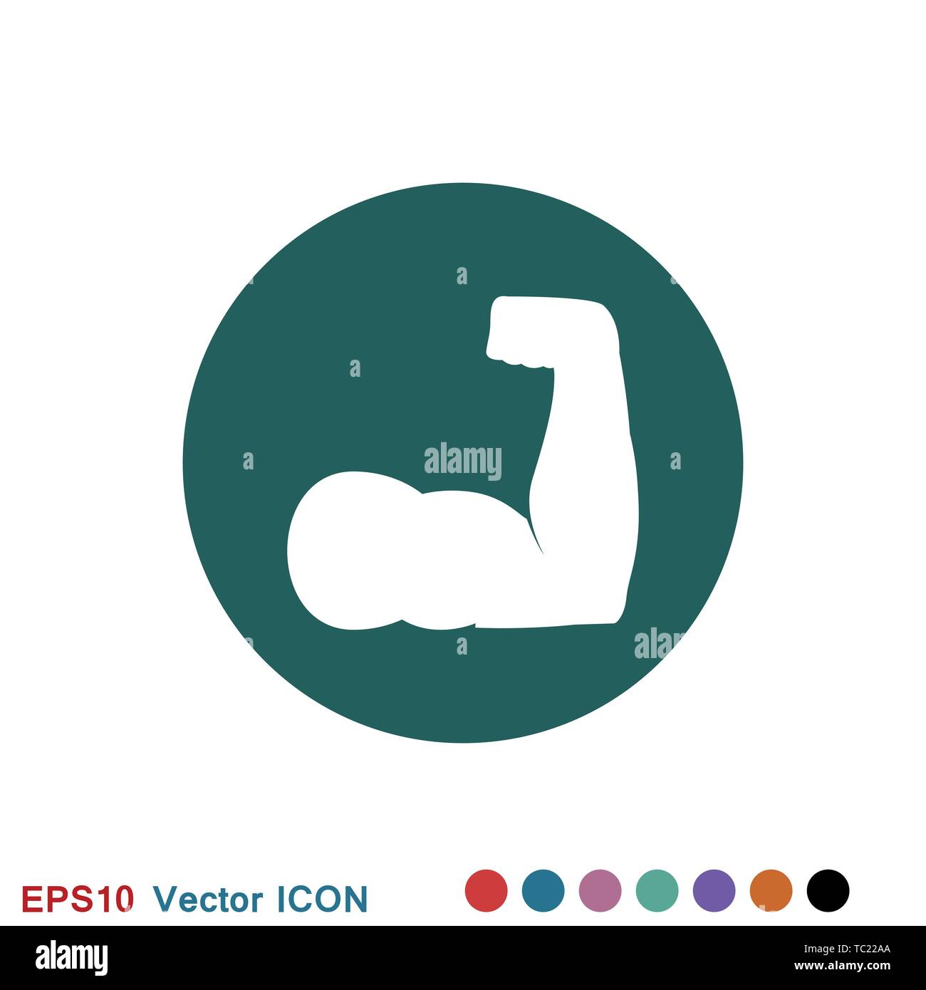 Icône Muscle logo, symbole vecteur pour la conception Image Vectorielle ...