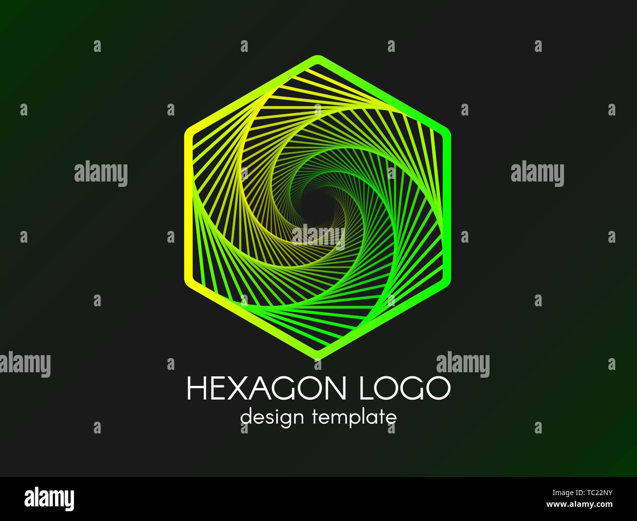 Hexagon logo Banque de photographies et d’images à haute résolution - Alamy