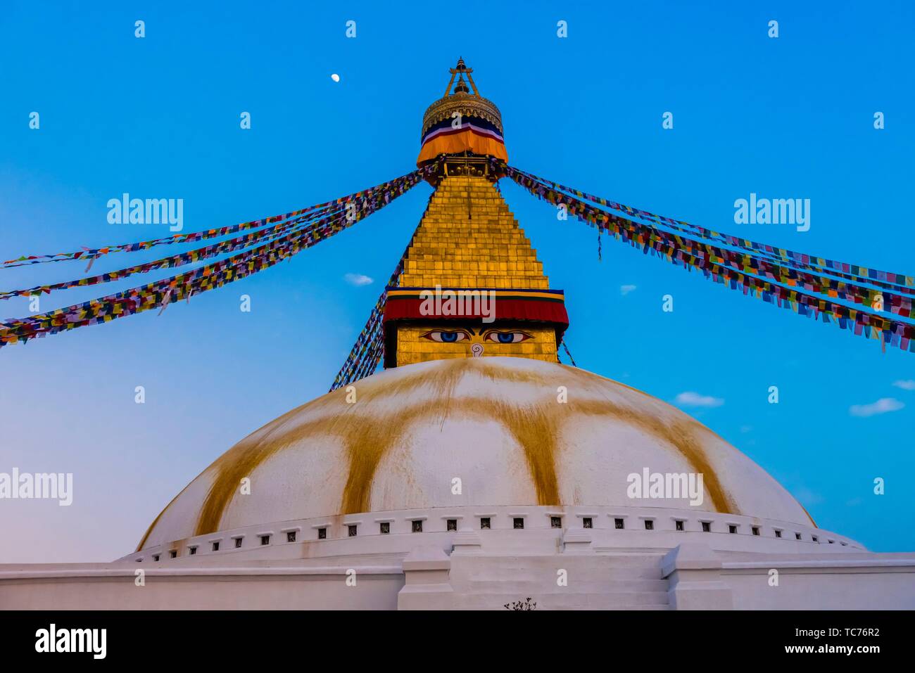 Temple Bouddhiste Boudhanath Banque d'image et photos - Alamy