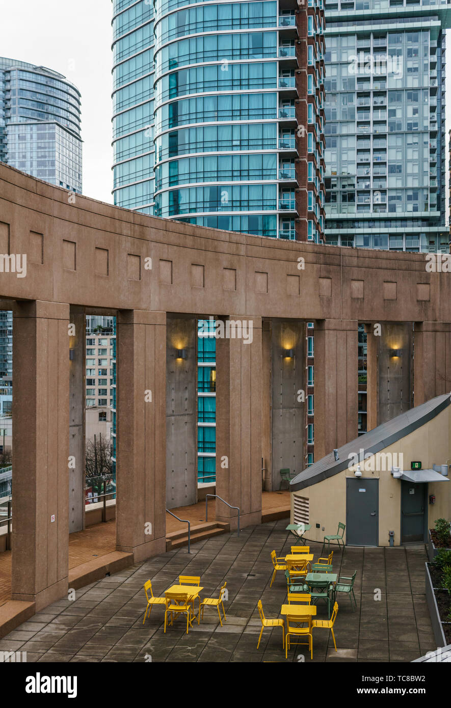 Intérieur de la bibliothèque de vancouver Banque de photographies et d ...