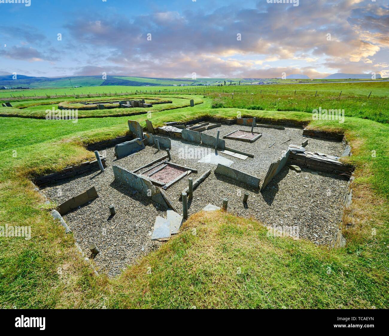 Neolithic house remains Banque de photographies et d’images à haute ...