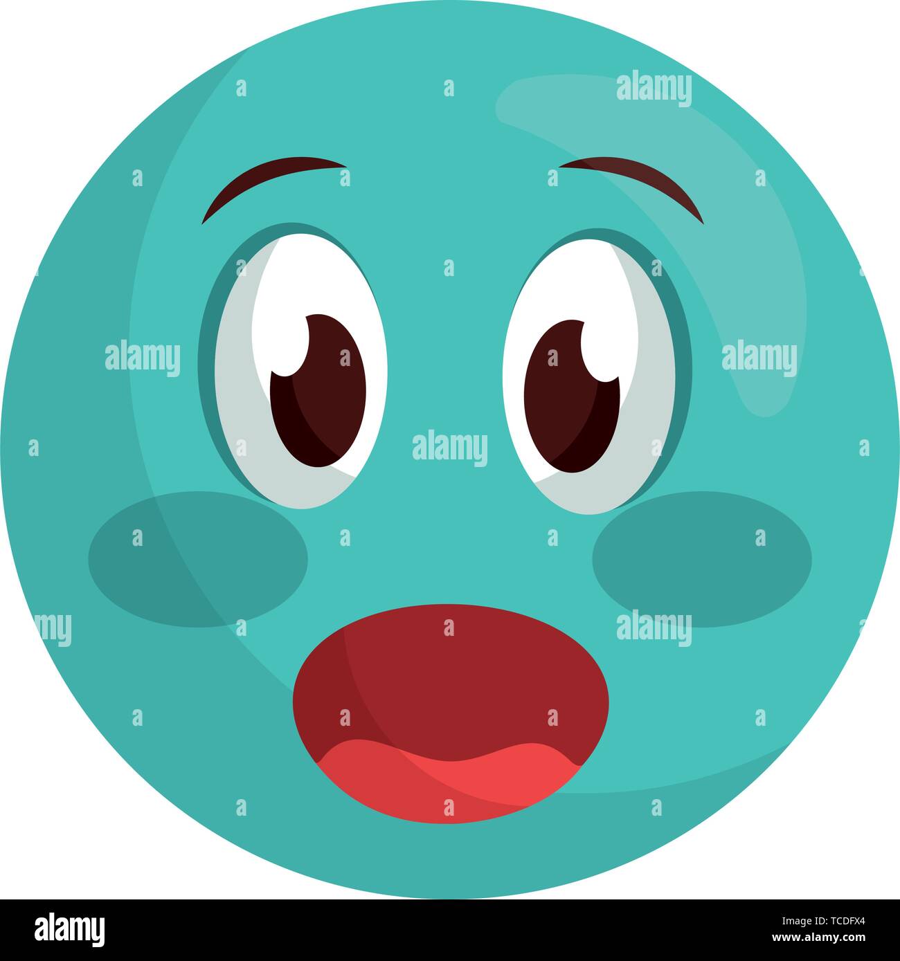 Emoticon smiley face Image Vectorielle Stock - Alamy