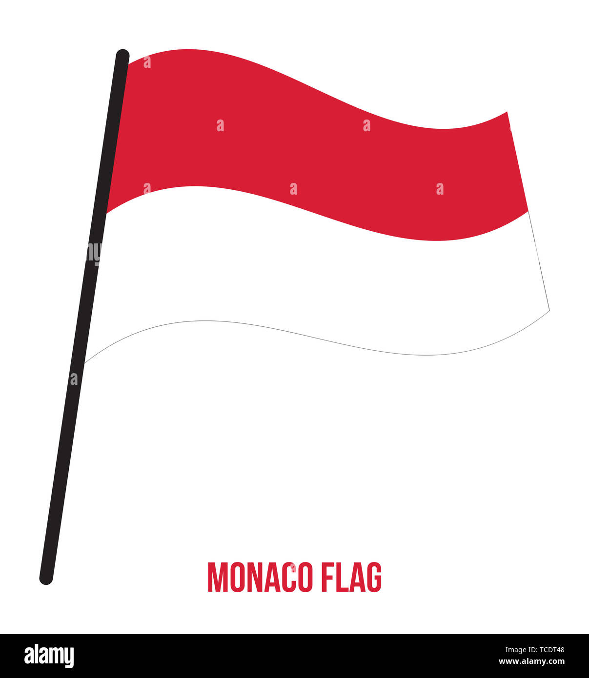 Drapeau monaco Banque de photographies et d’images à haute résolution ...