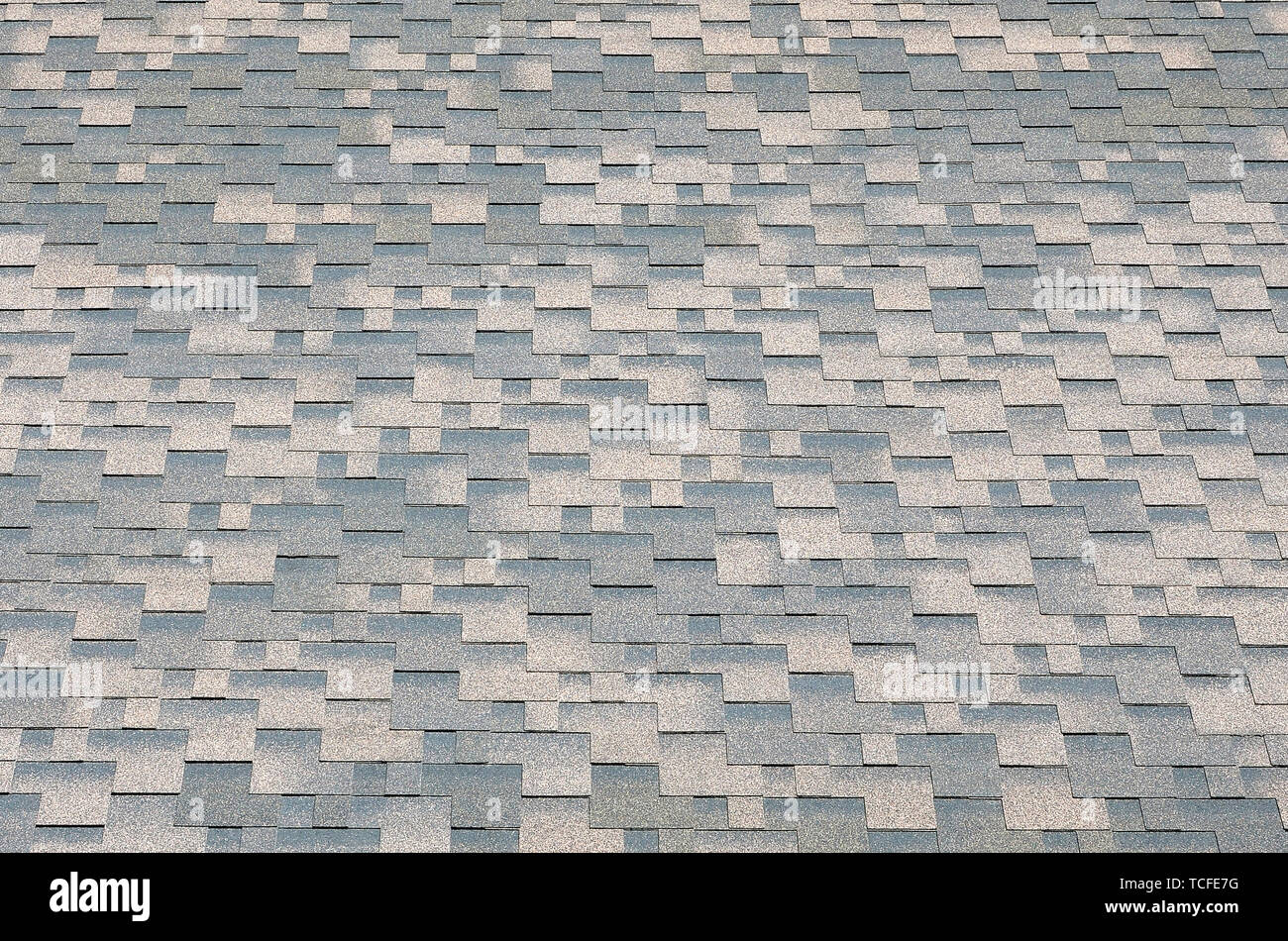 Les bardeaux de toiture bitume souple de surface. Mosaïque d'arrière ...