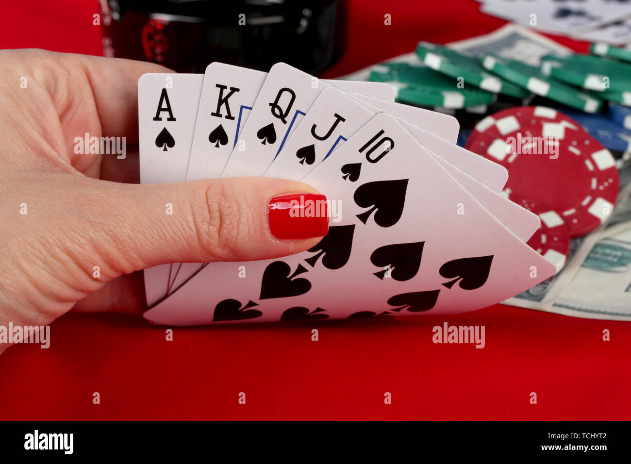 Quinte Flush Royale Banque d'image et photos - Alamy
