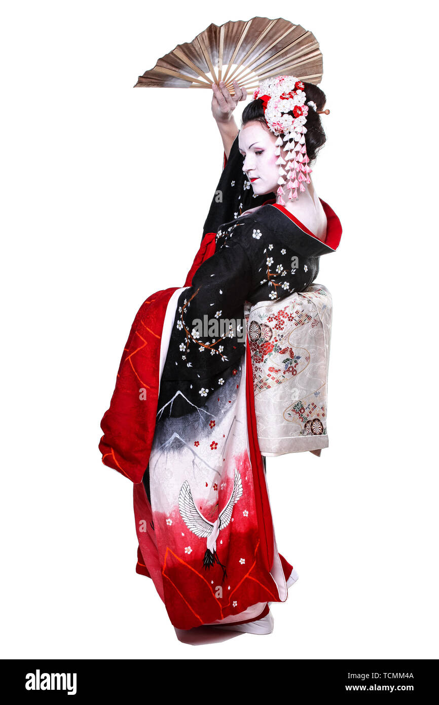 Sad geisha Banque d'images détourées - Alamy