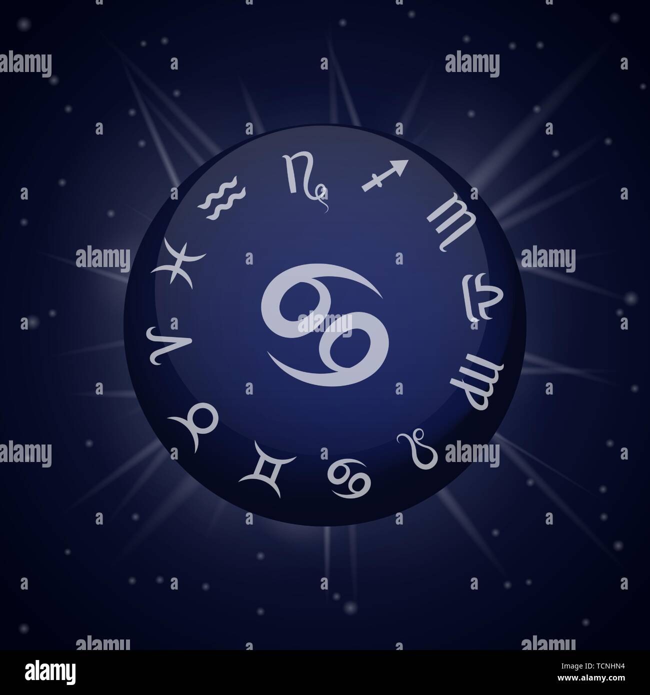 Cancer zodiac sign Banque de photographies et d’images à haute ...