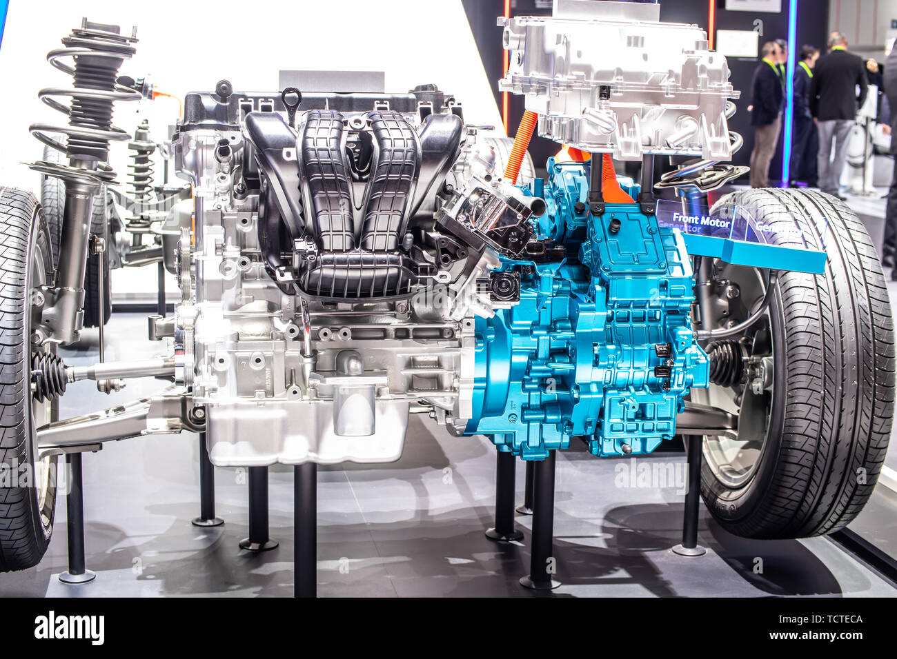 Genève, Suisse, le 06 mars 2019 : coupe transversale de Mitsubishi ...