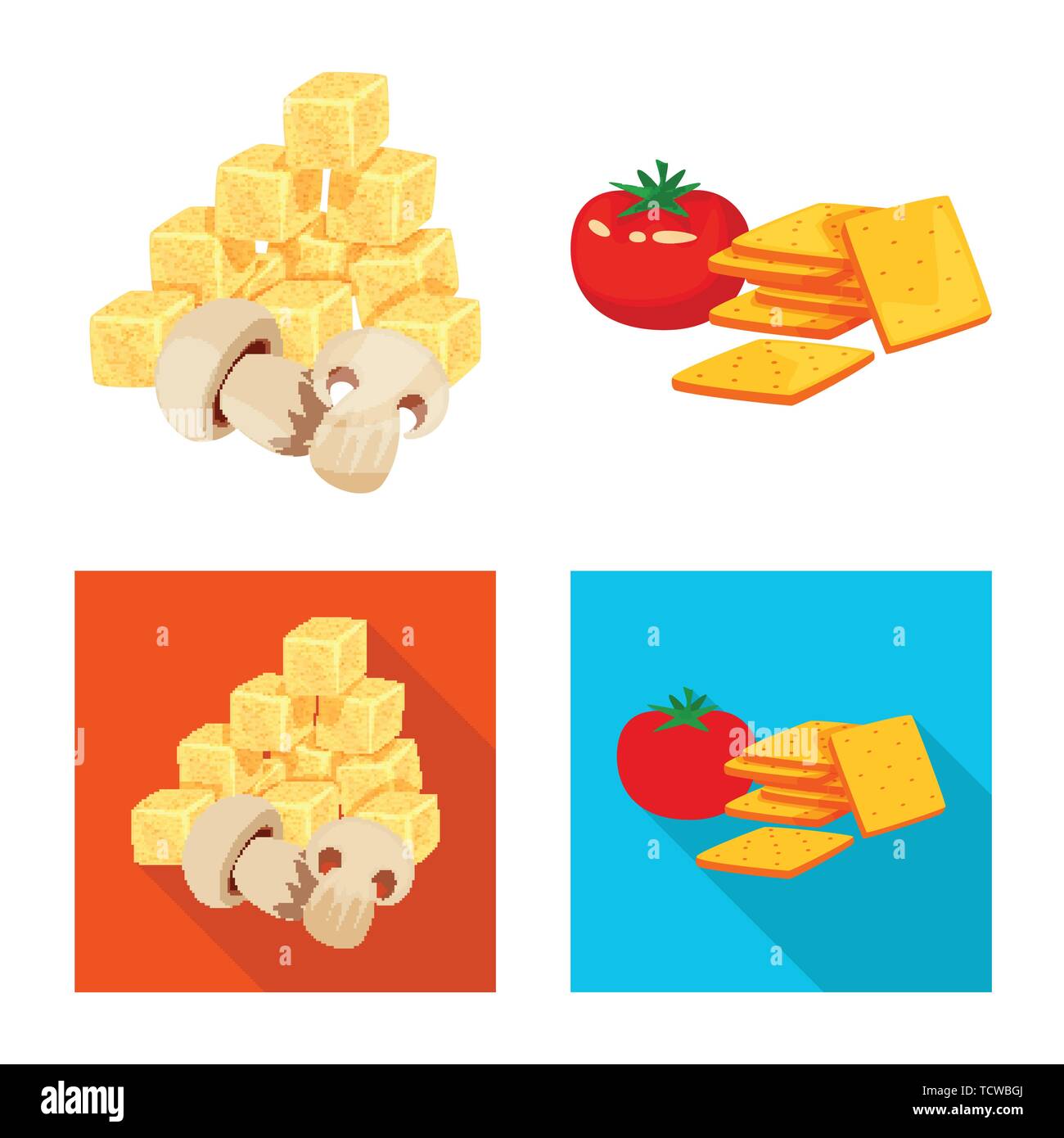 Conception vectorielle du goût et seasonin symbole. Collection de goût ...