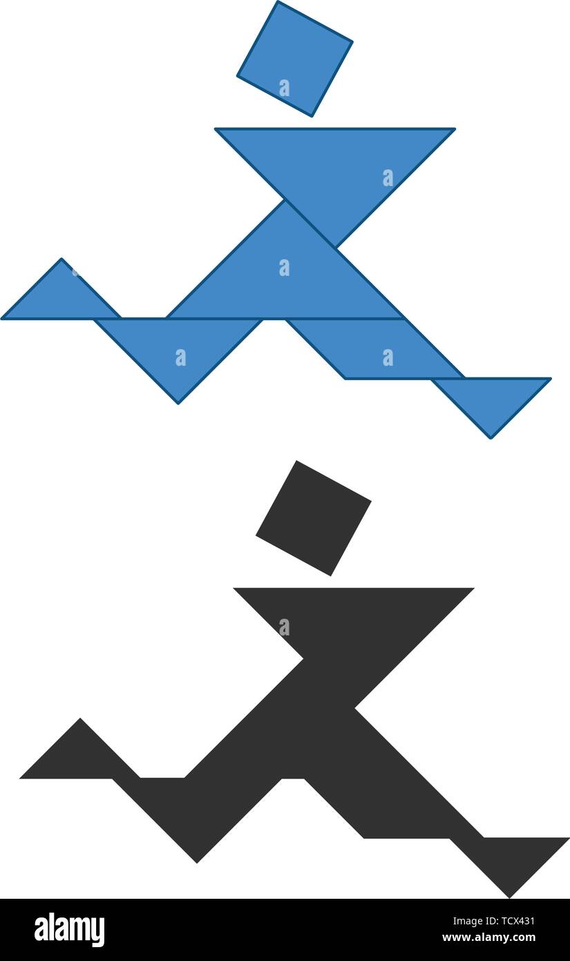 Tangram homme Banque de photographies et d’images à haute résolution ...