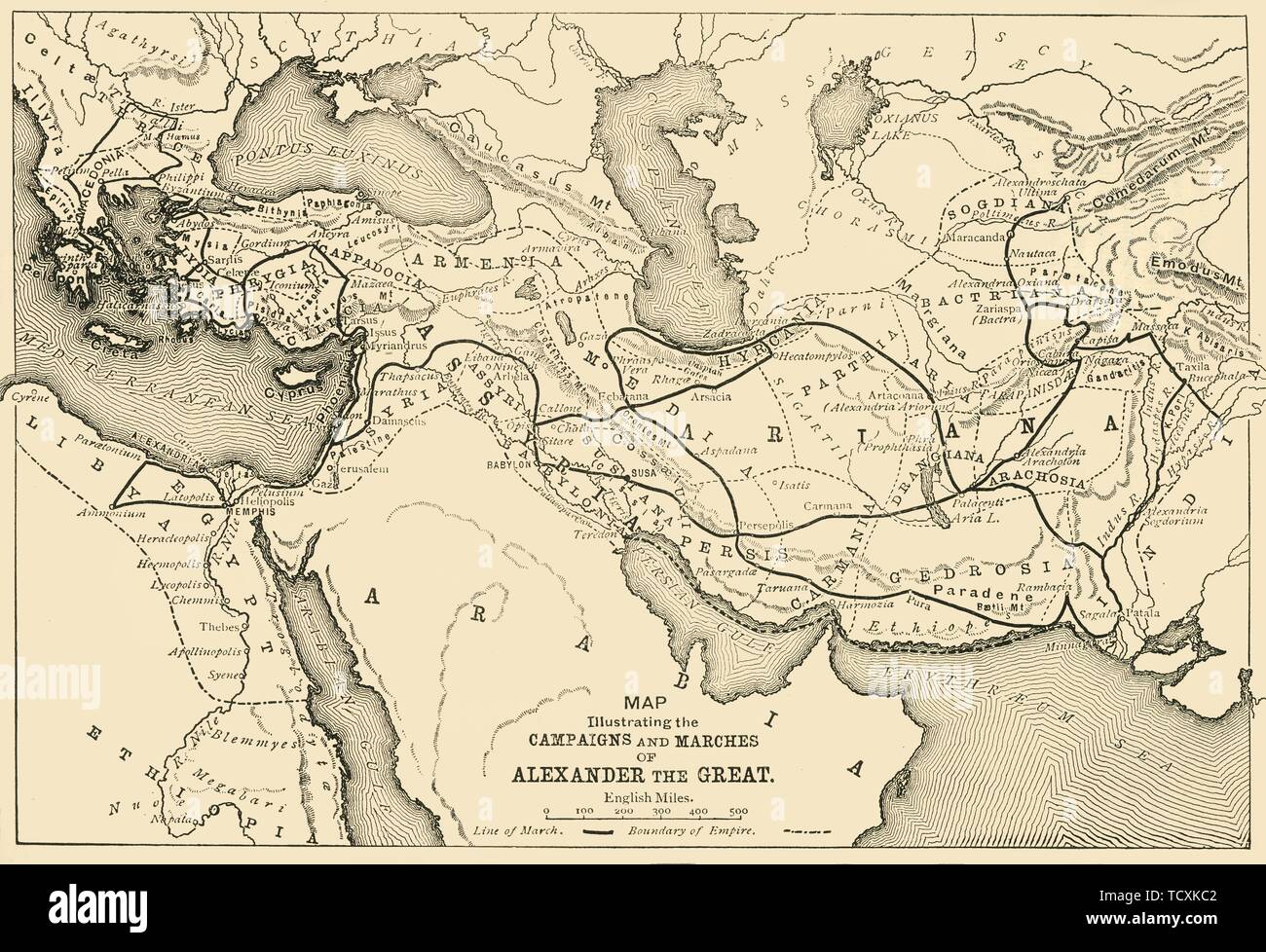 1890 map of asia Banque de photographies et d’images à haute résolution ...