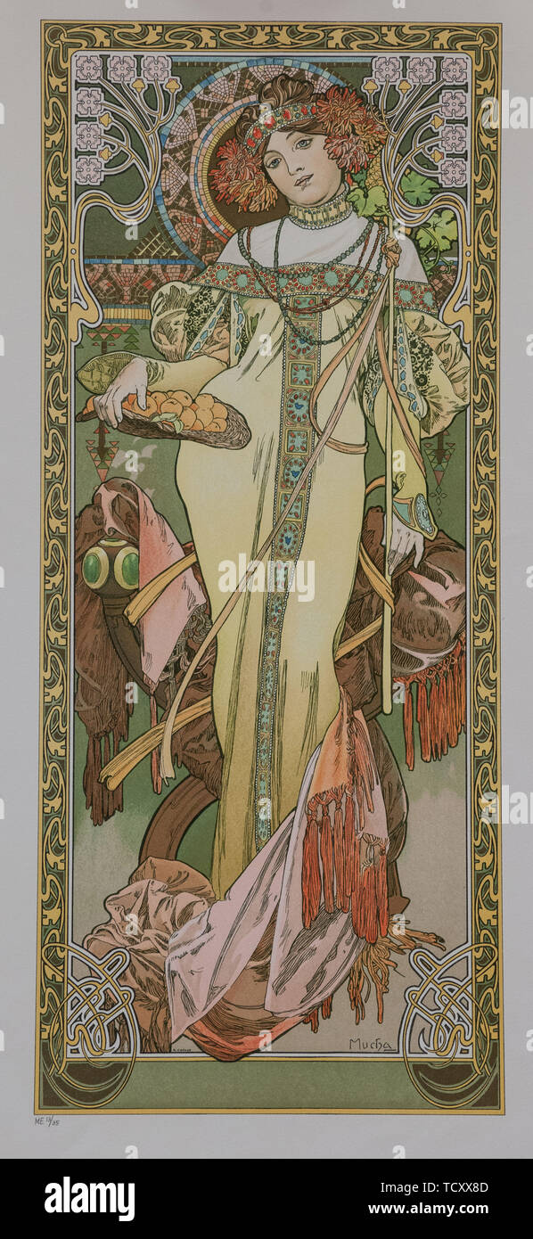 Mucha seasons 1900 Banque de photographies et d’images à haute ...