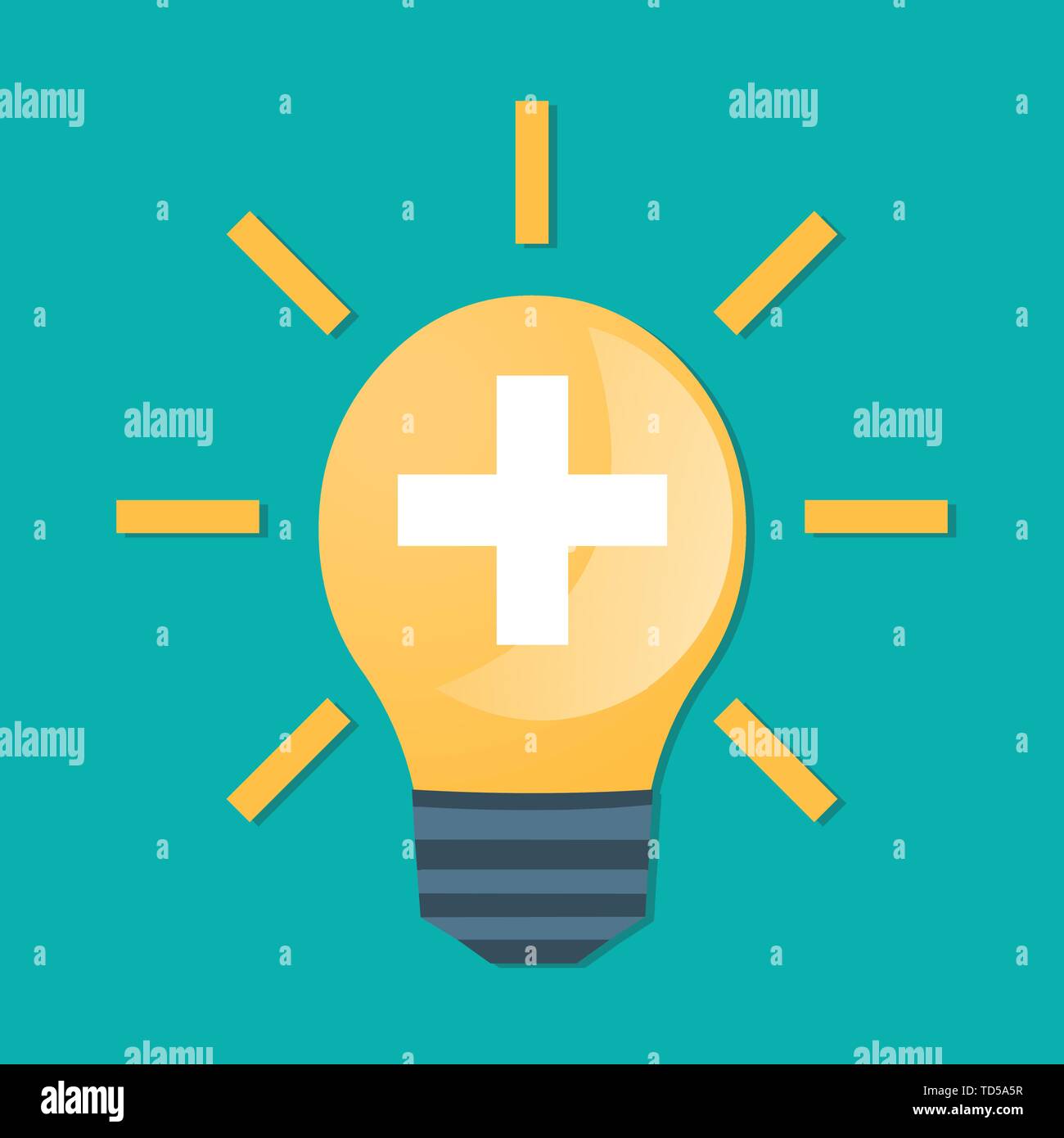 Symbole de la positivité Banque d'images vectorielles - Alamy