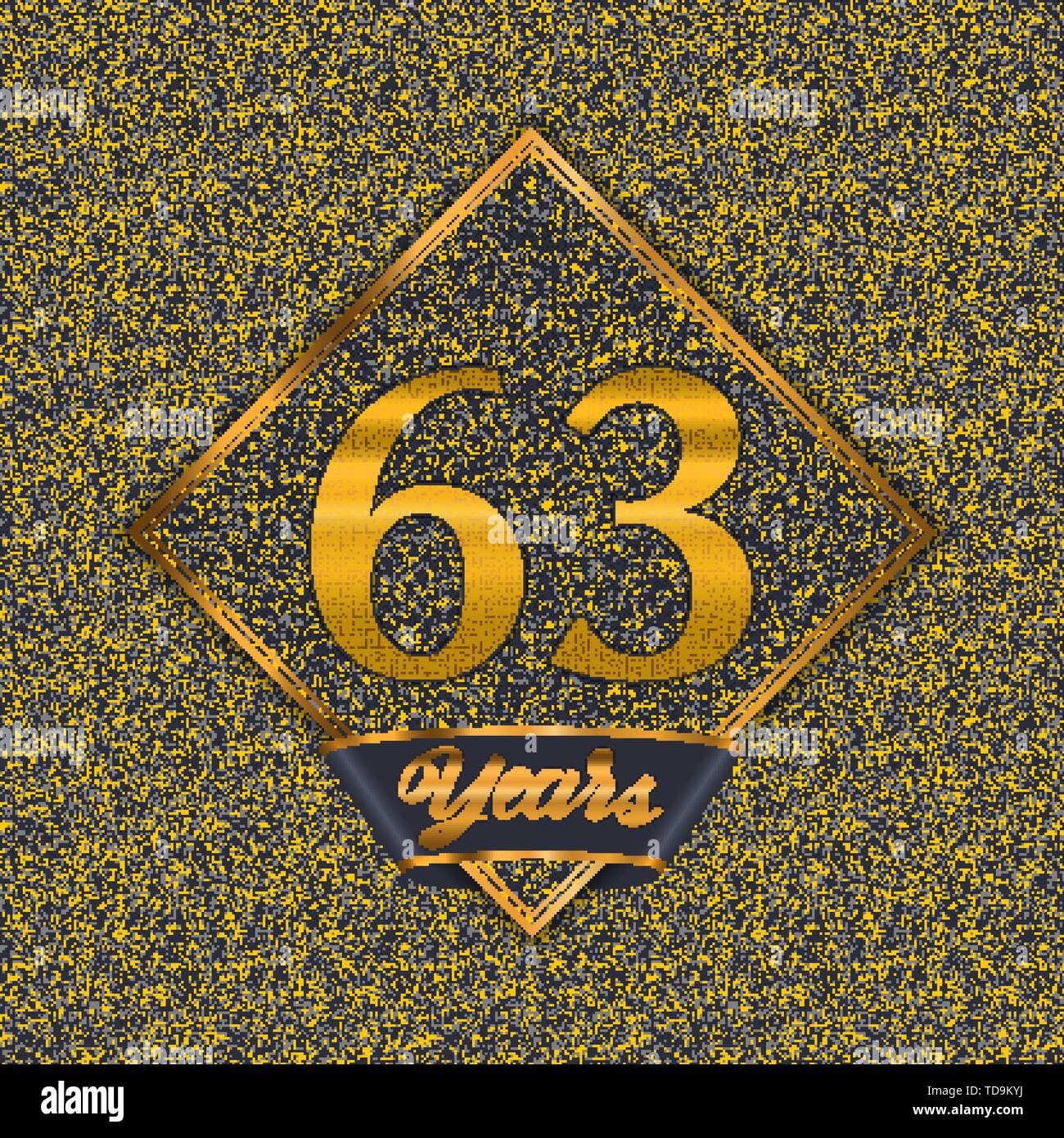 Logo anniversaire 63 ans Banque d'images vectorielles - Alamy