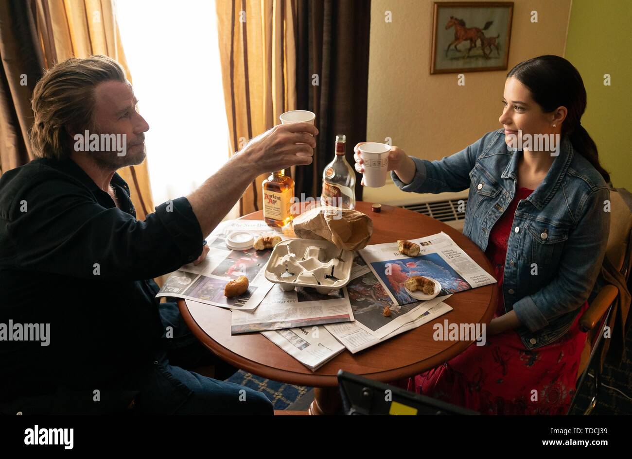 John Travolta And Ella Bleu Travolta Banque d'image et photos - Alamy