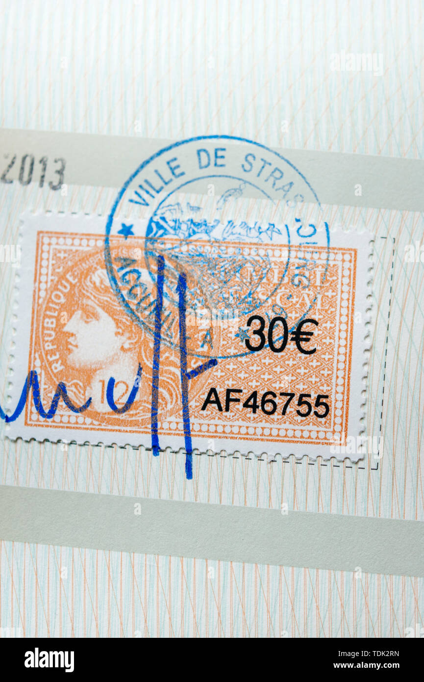 Paris, France - Apr 10, 2013 : Macro close-up de la signature et le ...