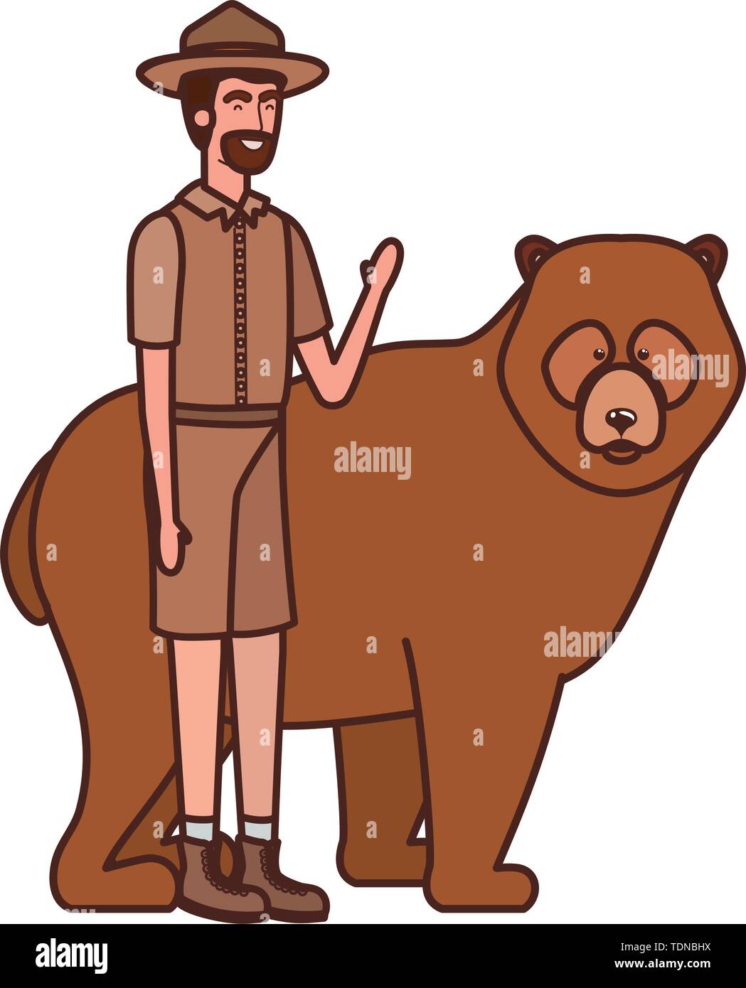 National park ranger Banque d'images vectorielles - Alamy