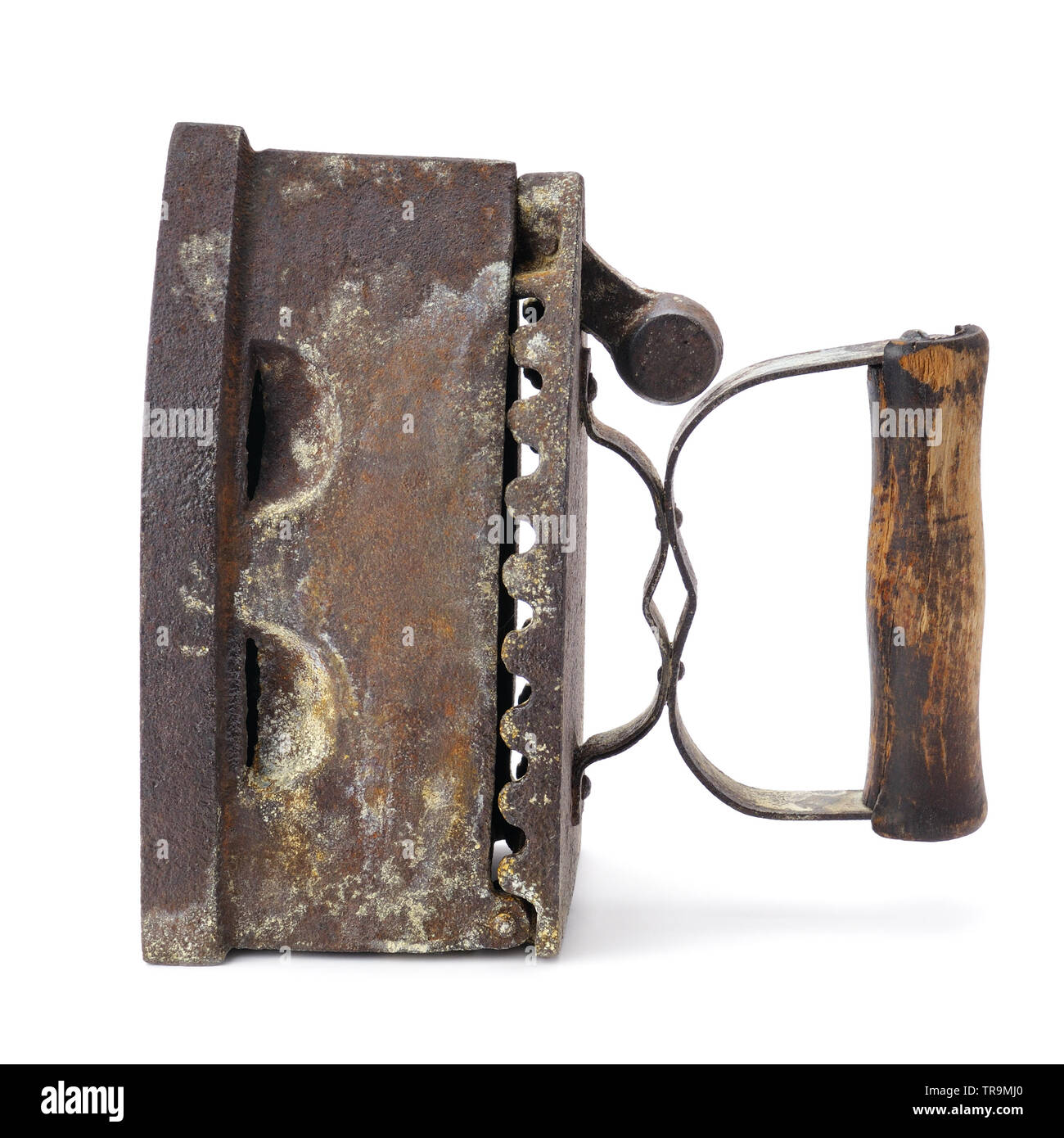 Vieux fer à repasser rouillé Banque d'images détourées - Alamy