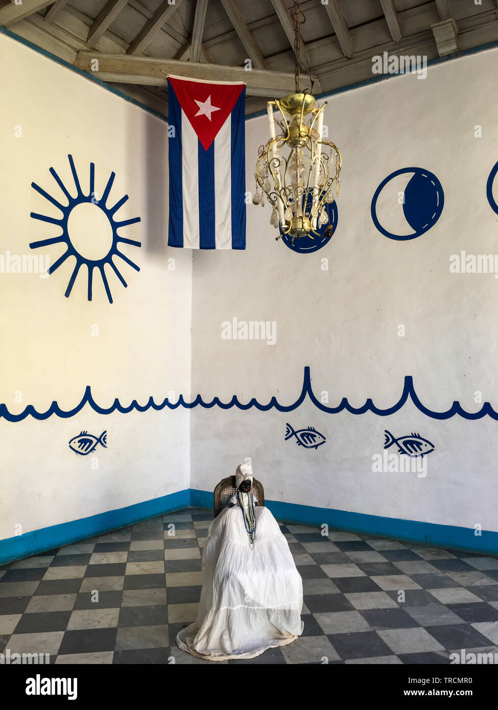 Cuba religion santeria white clothes Banque de photographies et d ...
