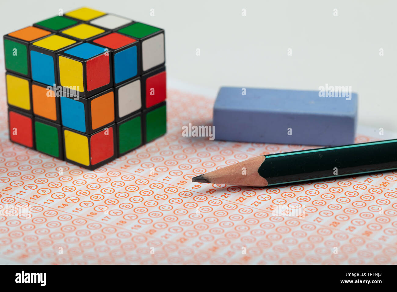 Les élèves de l'école mains participer aux examens, l'examen écrit au ...