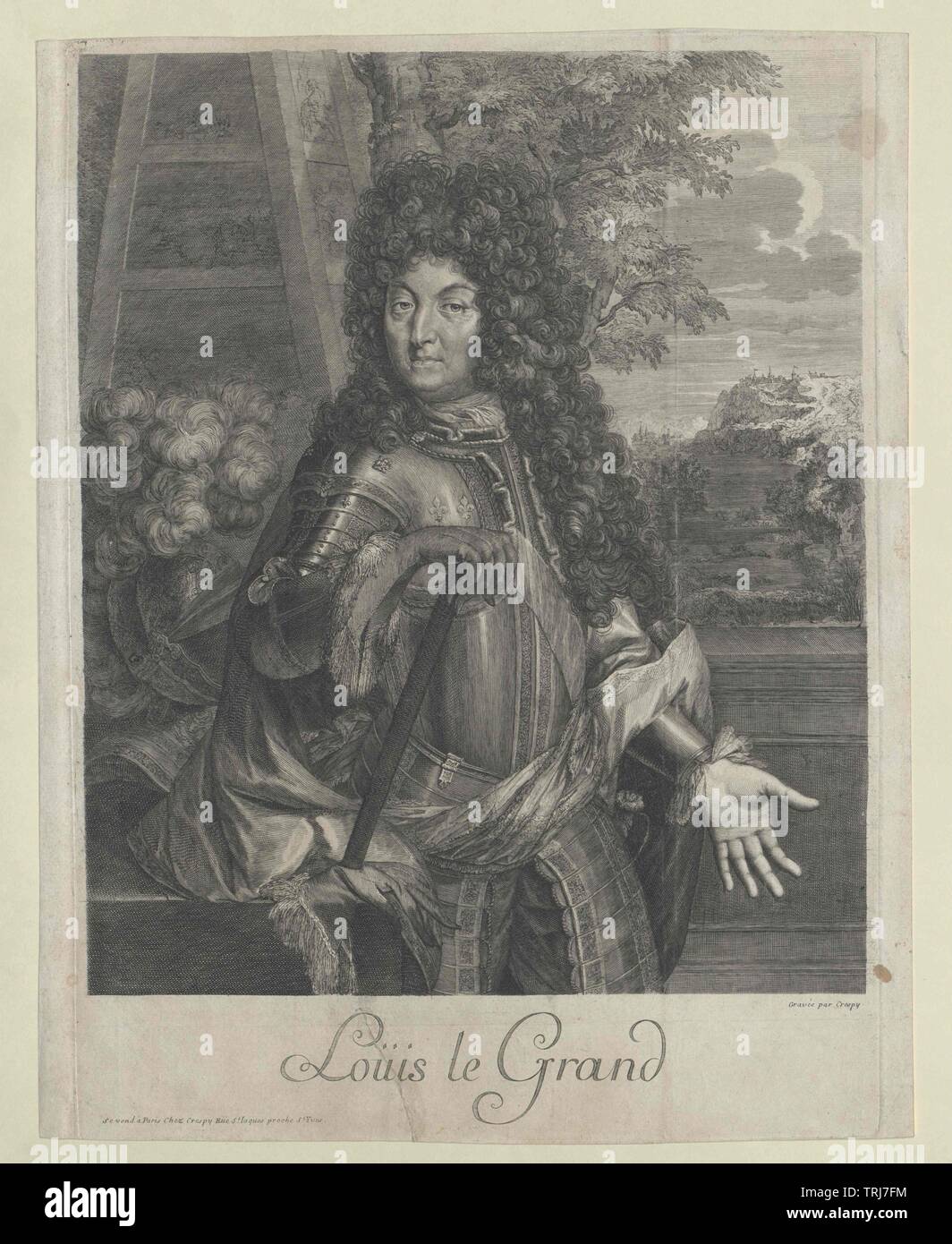 Gravure louis xiv Banque de photographies et d’images à haute résolution - Alamy