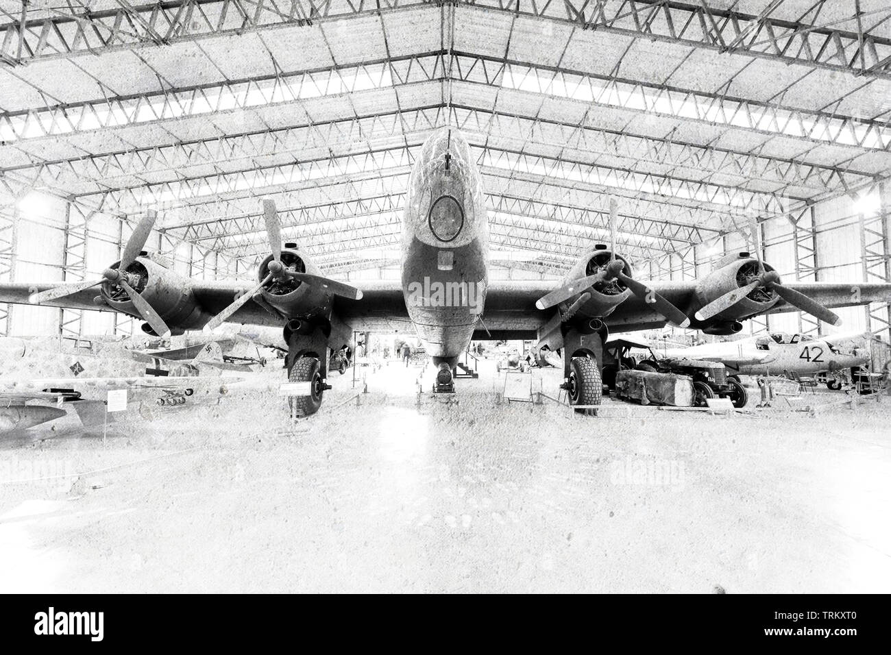 Une reconstitution d'un Bombardier Handley Page Halifax MK III au ...
