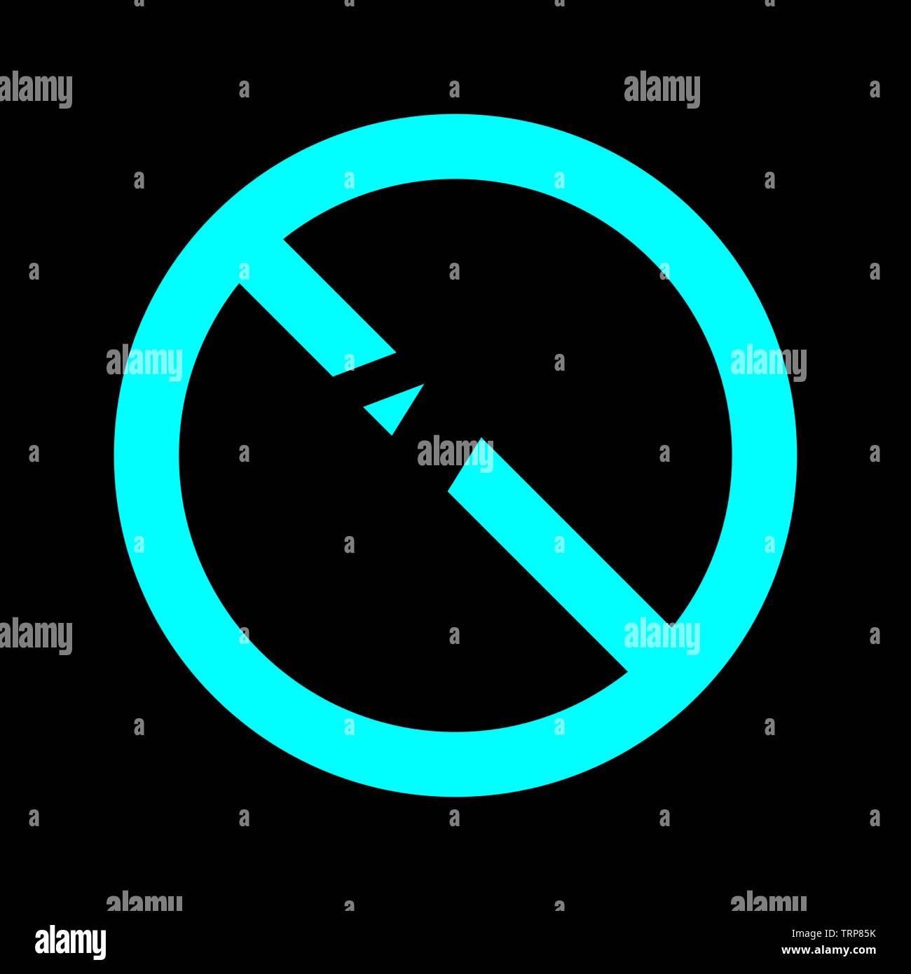 Climbing prohibited sign Banque de photographies et d’images à haute ...