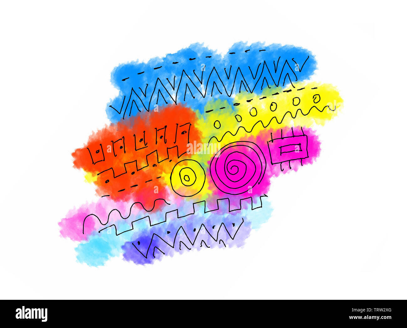 Dessin au trait et pointillé Banque d'images détourées - Alamy