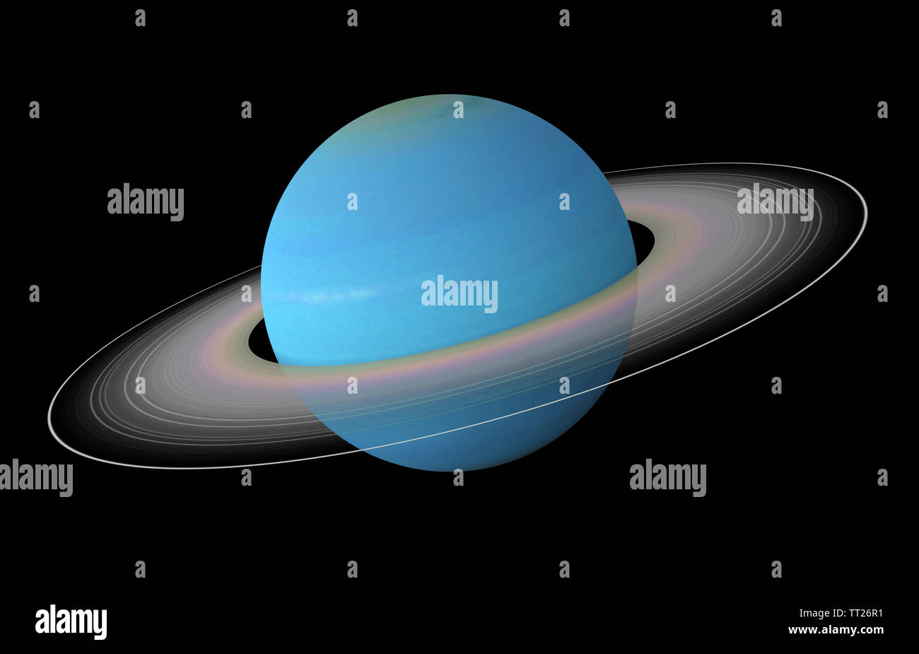Uranus ring system Banque de photographies et d’images à haute ...
