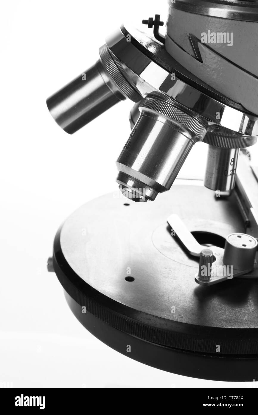 Gray microscope detail Banque d'images noir et blanc - Alamy