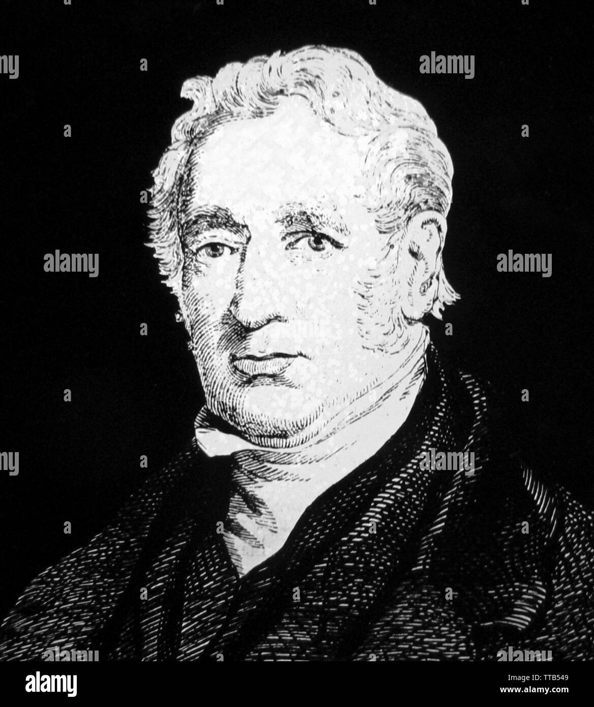 George stephenson Banque d'images noir et blanc - Alamy