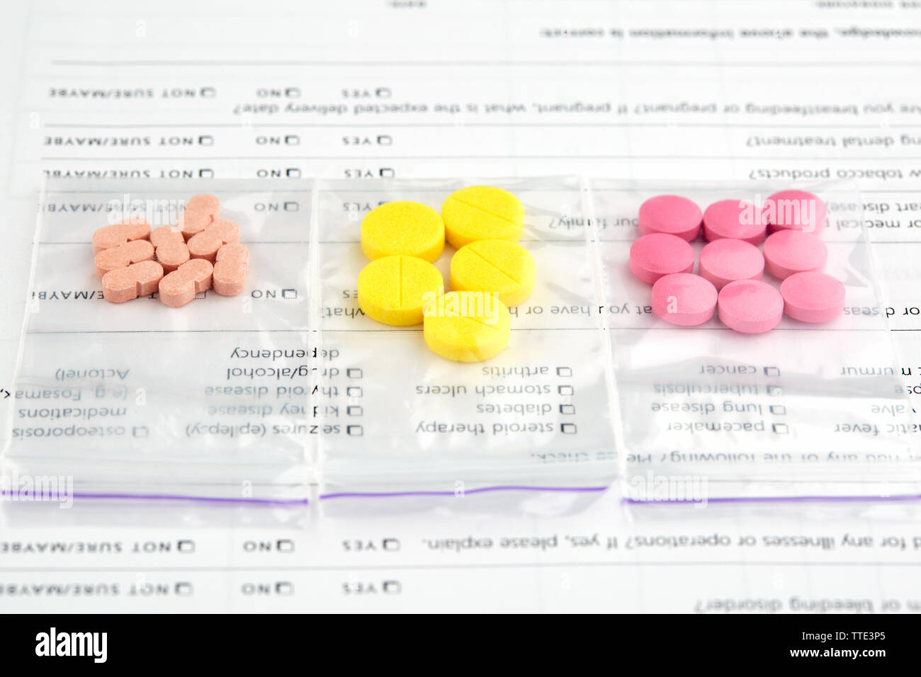 Medical prescription form Banque de photographies et d’images à haute ...