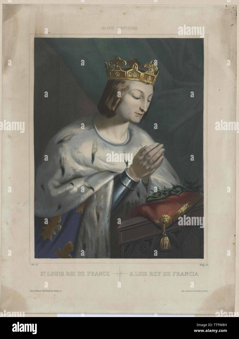 Saint louis ix rois de france Banque de photographies et d’images à ...
